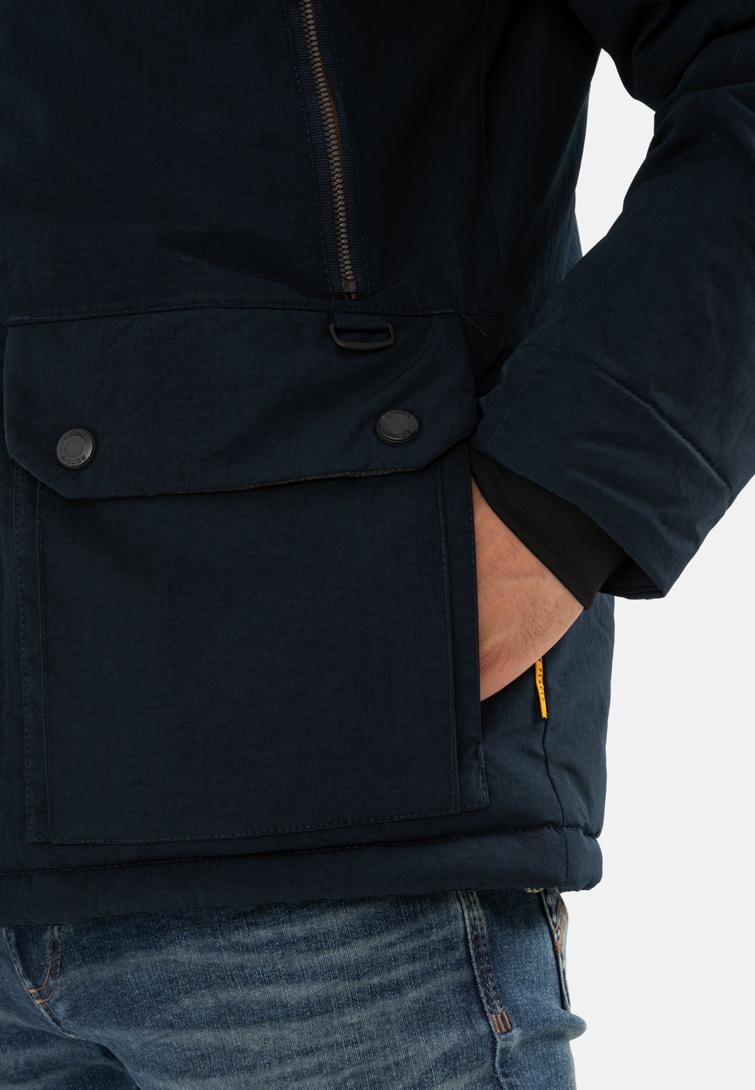 Camel active Jacke mit doppelter Kapuze, navy - Hartmann Mode Shop