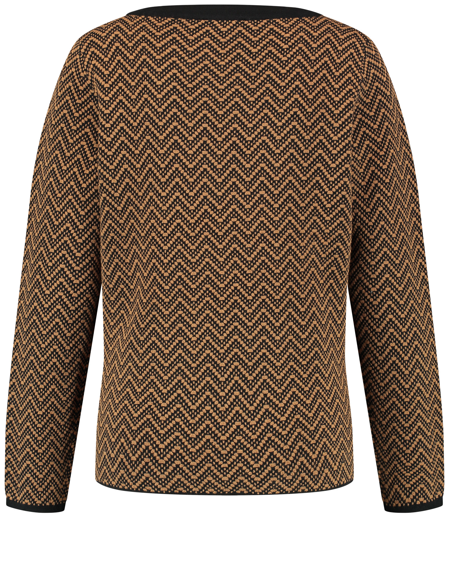 Taifun Pullover, toffee gemustert - Hartmann Mode Shop