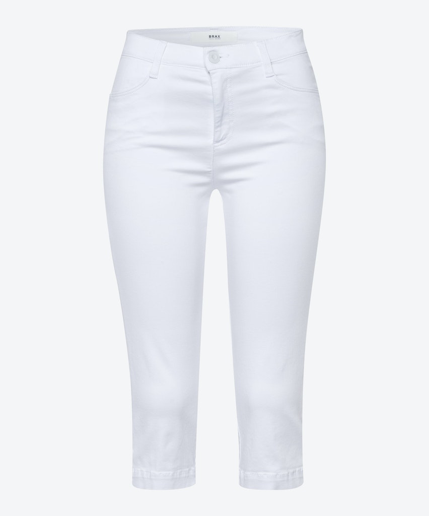 BRAX Sommerliche Capri-Jeans Style Shakira C, white - Hartmann Mode Shop