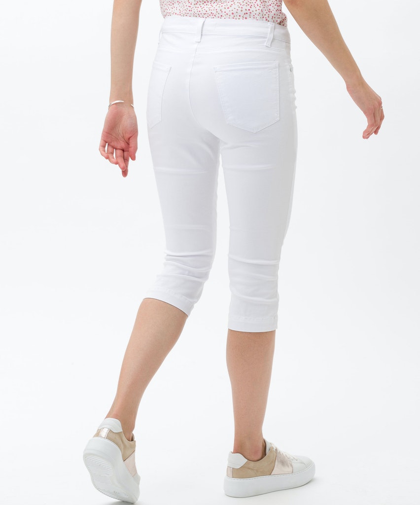 BRAX Sommerliche Capri-Jeans Style Shakira C, white - Hartmann Mode Shop