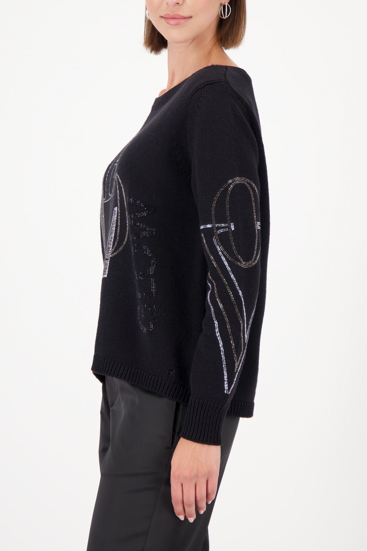 Monari Pullover, schwarz - Hartmann Mode Shop