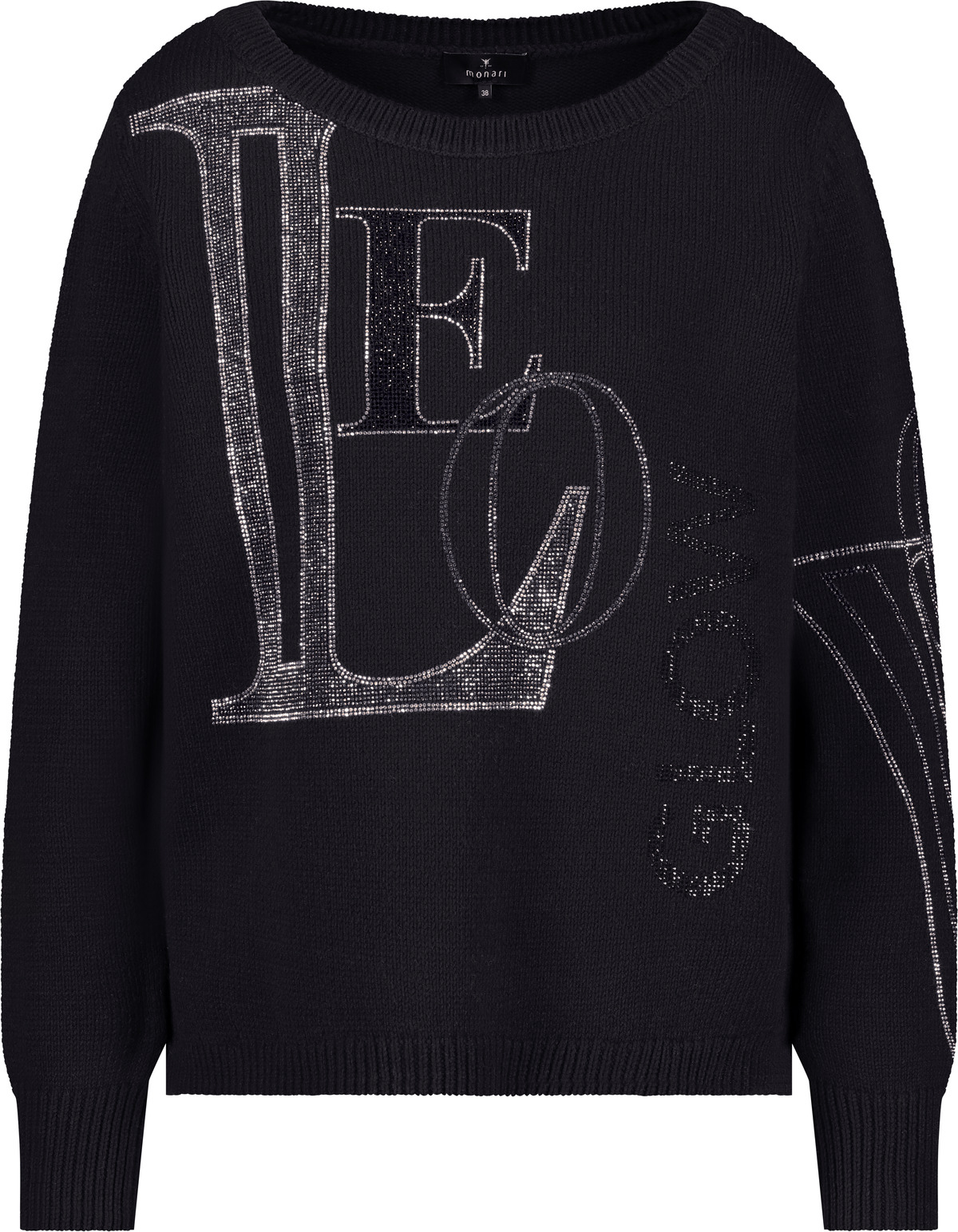 Monari Pullover, schwarz - Hartmann Mode Shop